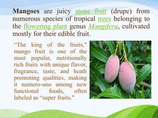 Mango fruit precooling techniques | PPTX