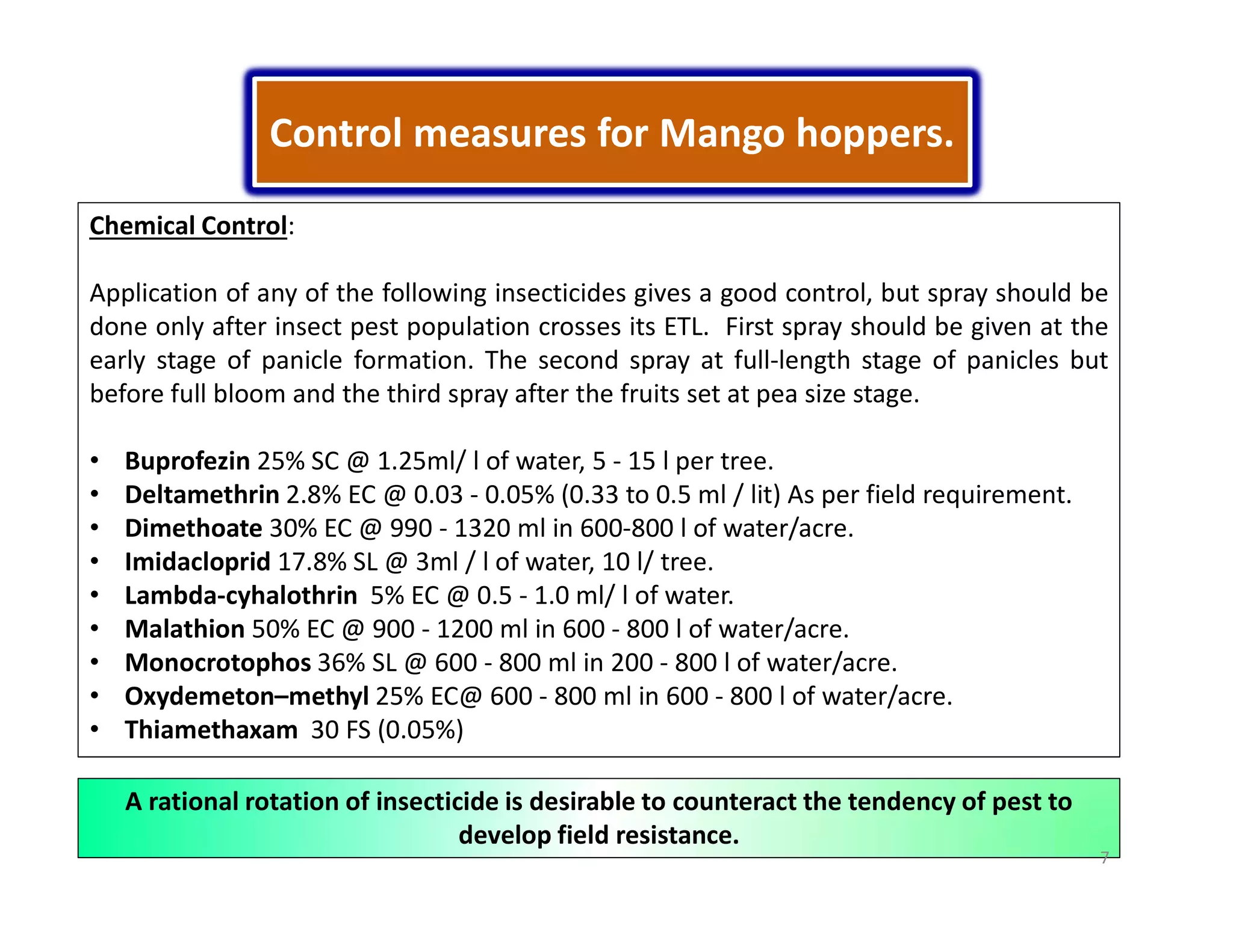 Mango insect pests and their management. | PDF