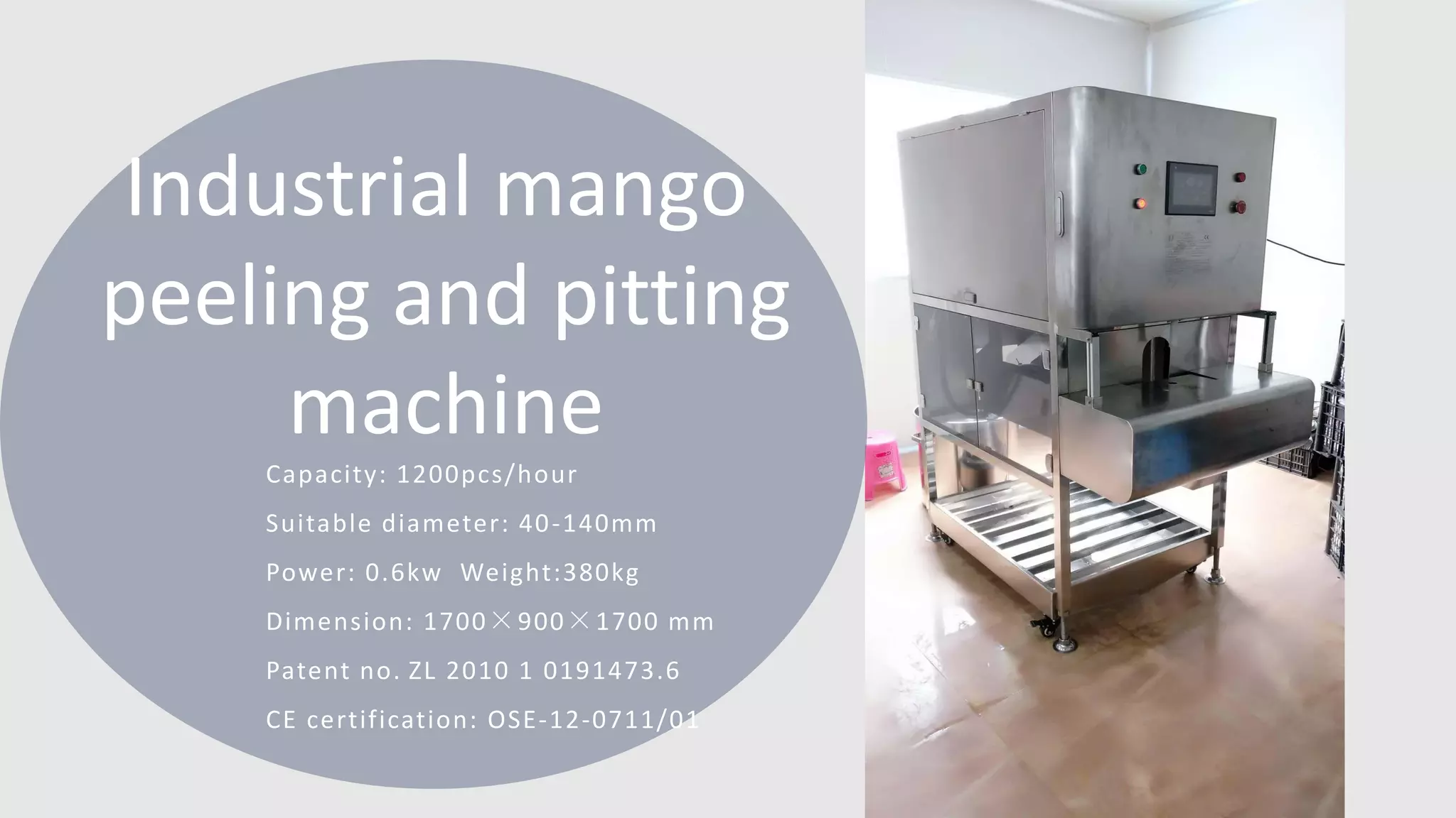 Mango peeling destoning machine | PPT