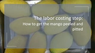 Mango peeling destoning machine | PPT