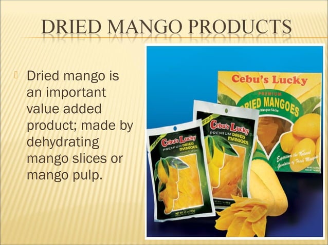 Mango Processing PPT of Pakistan | PPT