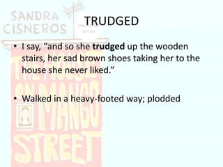 Mango Street Vocabulary | PPTX