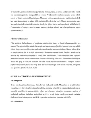 Mango: The king of Fruits and It's Micronutrients | PDF