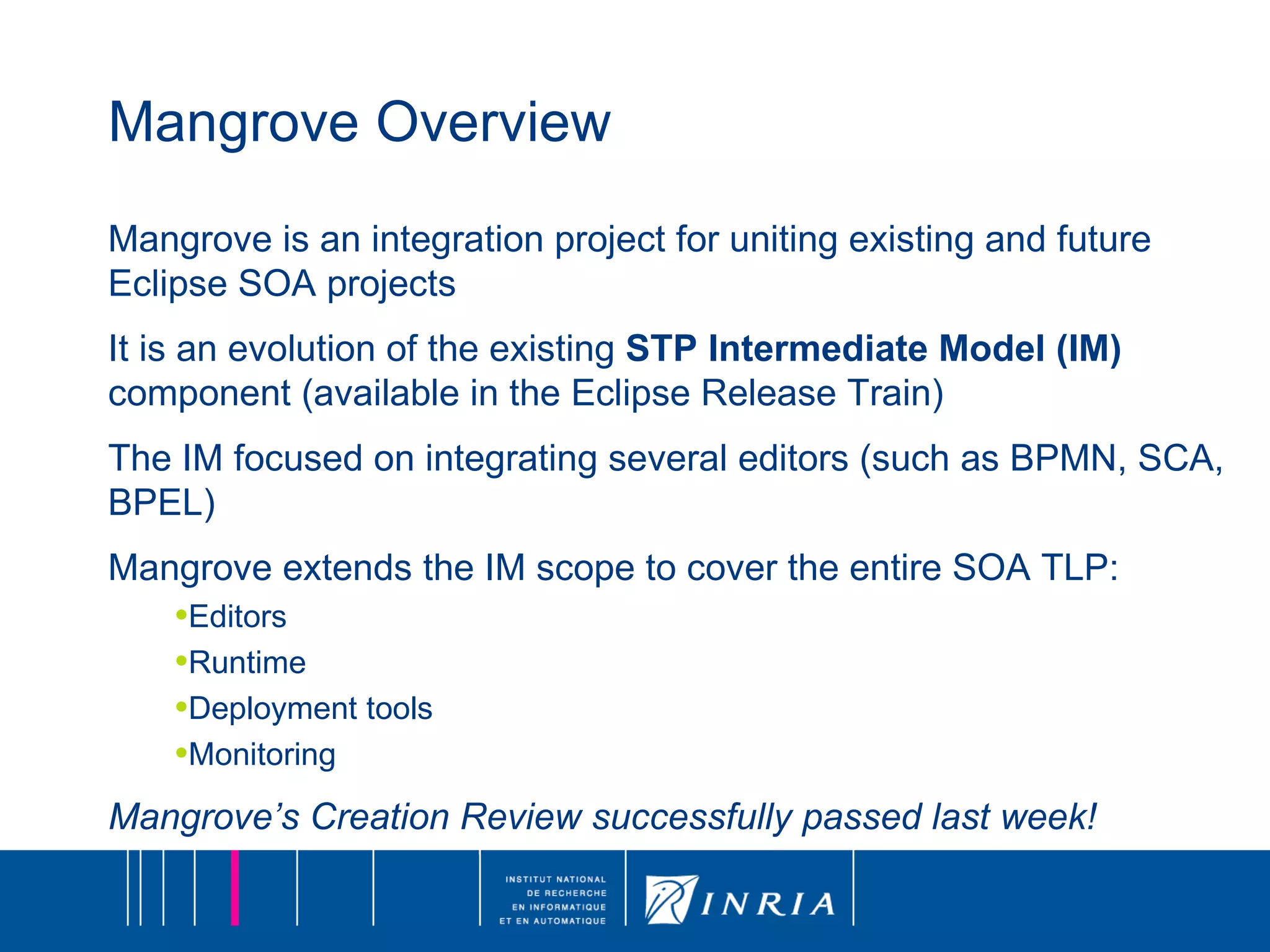 Connecting Soa Artefacts In Eclipse The Mangrove Soa Modeling Framework Ppt Computer