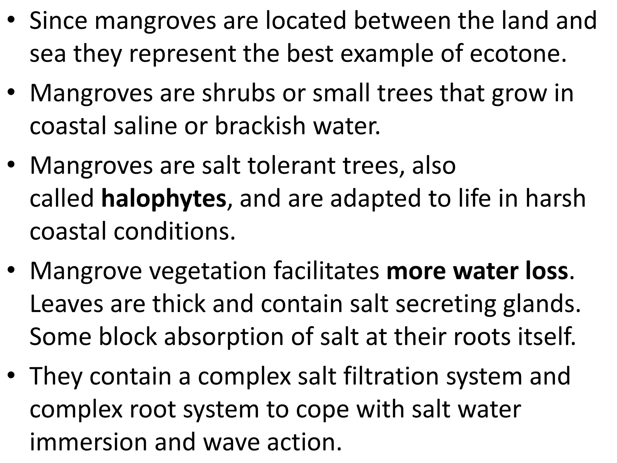 Mangrove and estuarine ecosystems | PPTX
