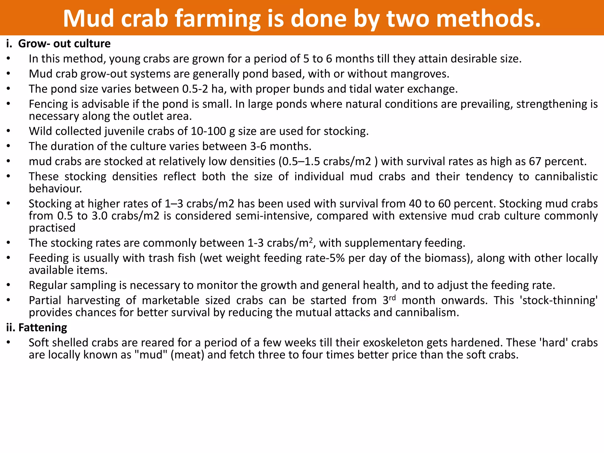 Mangrove Mud Crab Farming | PPTX