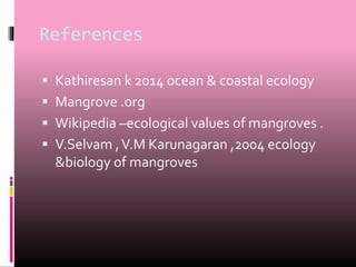 Mangroves of india | PPTX