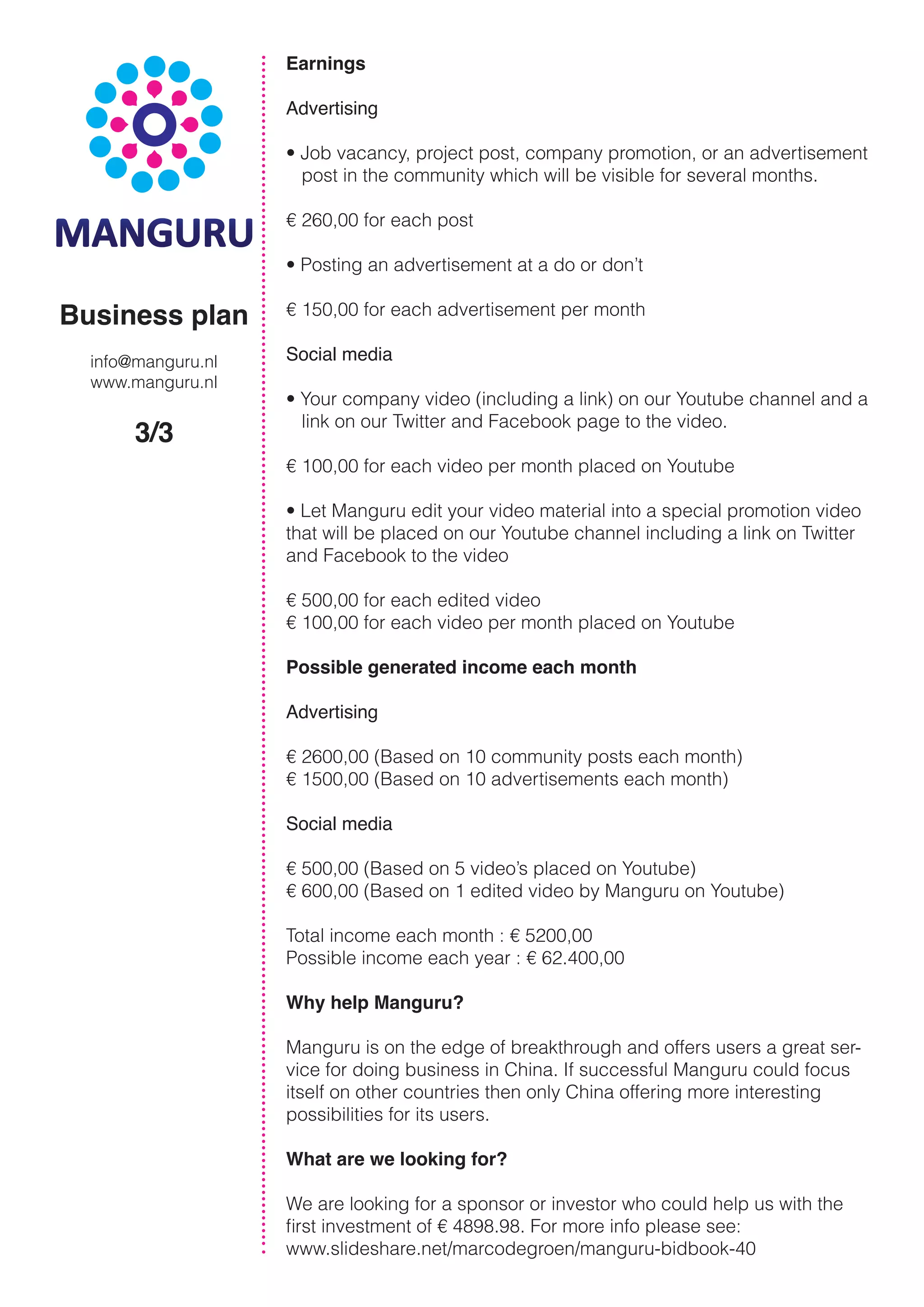 Manguru Businessplan | PDF