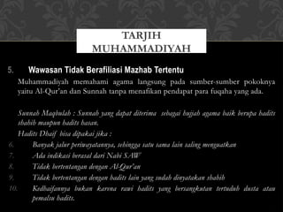 Manhaj-Tarjih-Muhammadiyah untuk tingkat menengah | PPTX