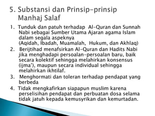 Manhaj salaf | PPTX