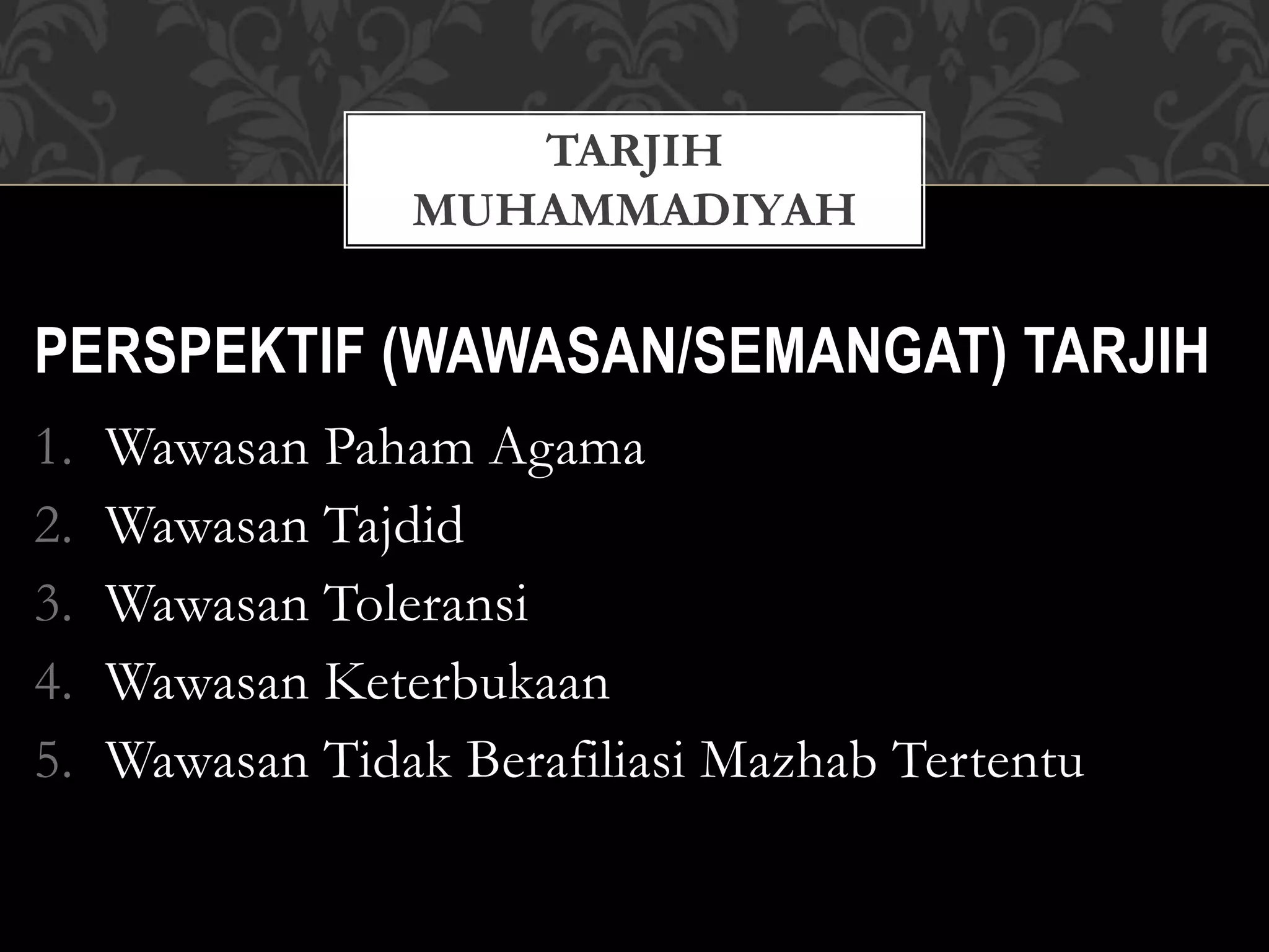 Manhaj Tarjih Muhammadiyah | PPTX