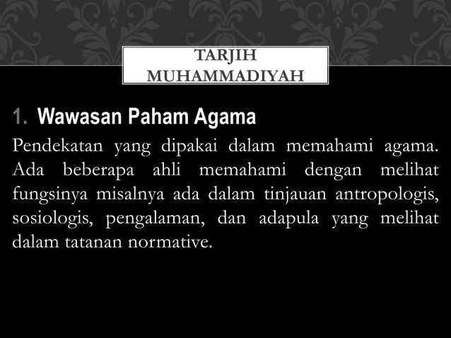 Manhaj Tarjih Muhammadiyah | PPTX