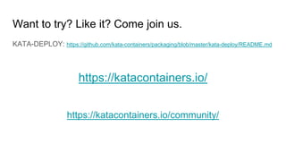 Whats New with Kata Containers | PPT