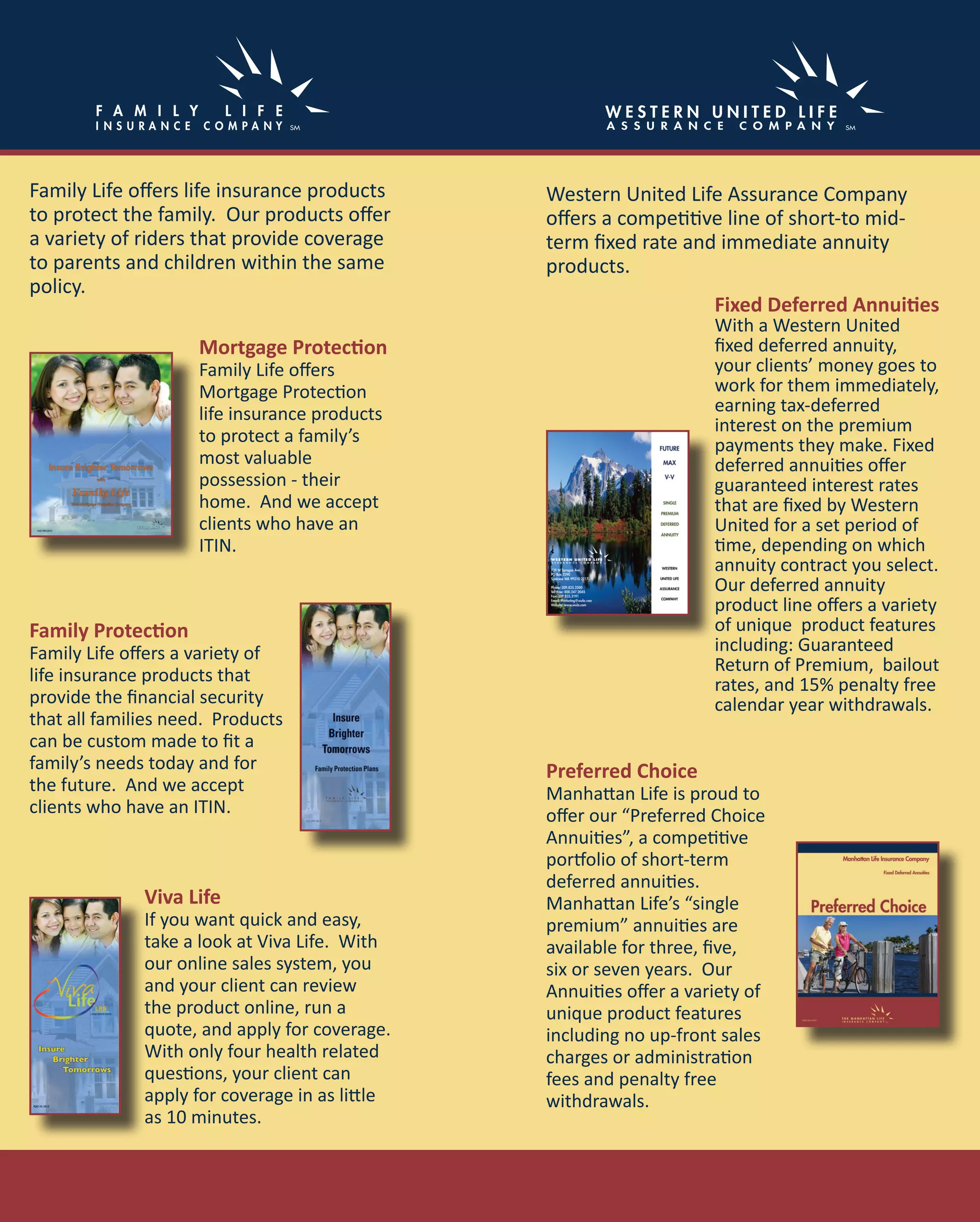 Manhattan company brochure | PDF | Life Insurance | Insurance