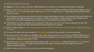 Manhattan of the desert-Yemen's Ancient Mud Skyscraper City | PDF