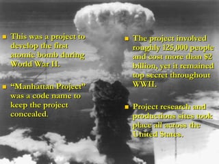 Manhattan Project | PPTX