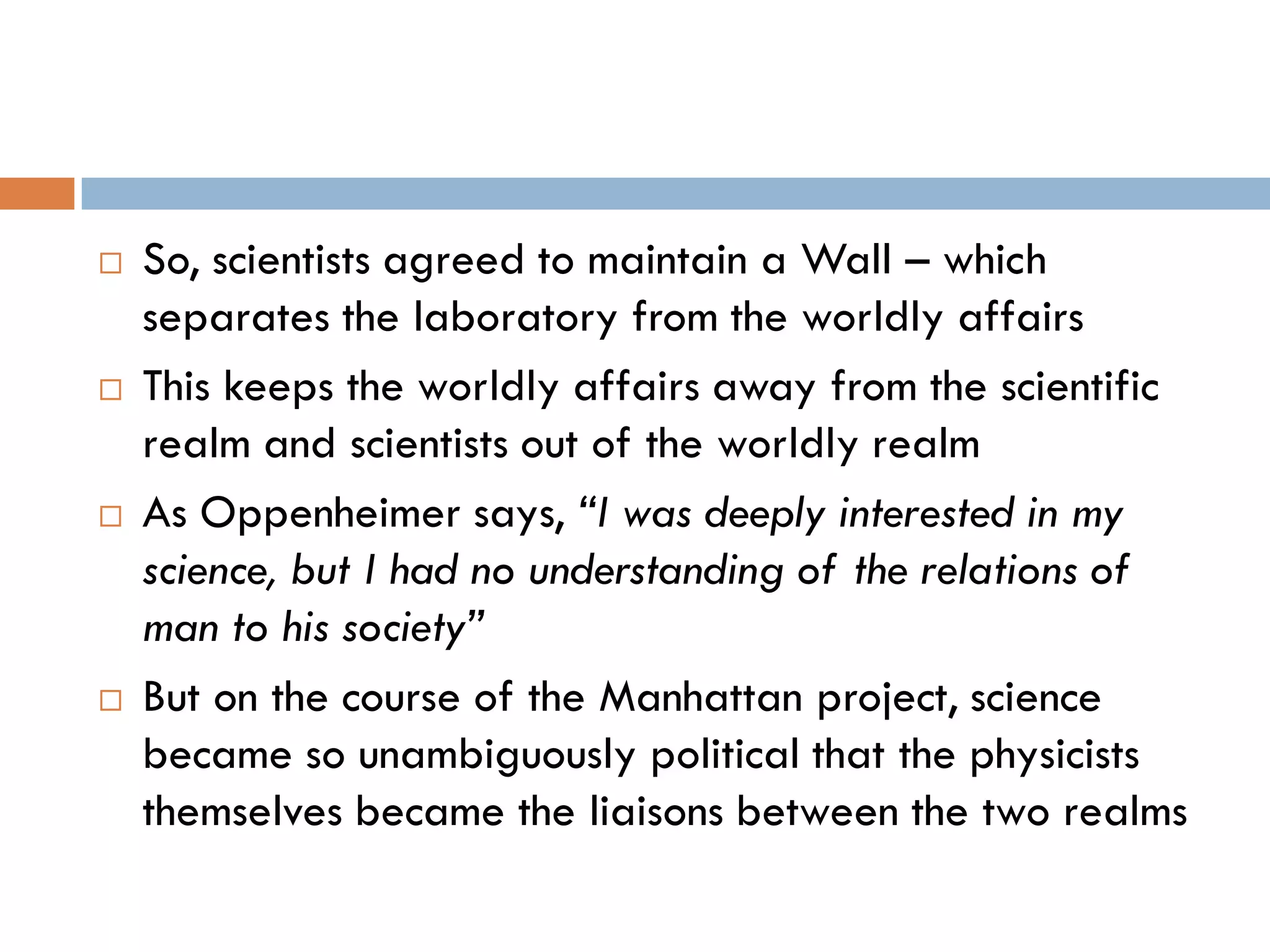 Science and Ethics: The Manhattan Project during World War II | PPT