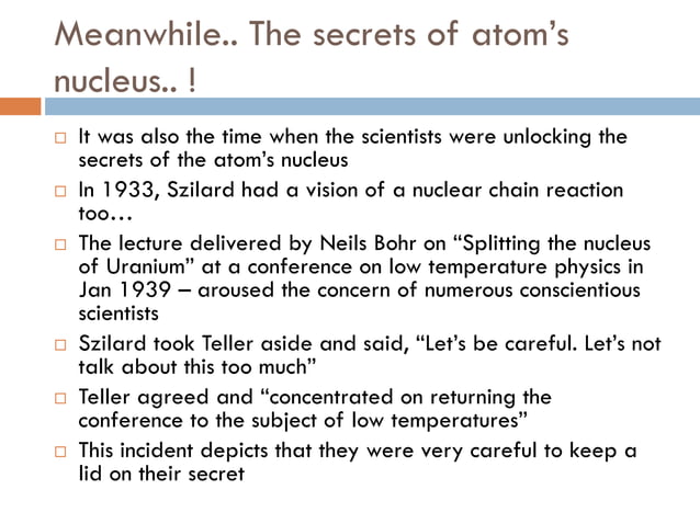 Science and Ethics: The Manhattan Project during World War II | PPT