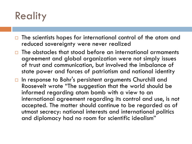 Science and Ethics: The Manhattan Project during World War II | PPT