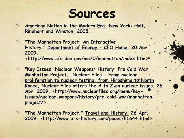 Manhattan Project | PPTX