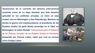 Derecho de LA HAYA | PPTX