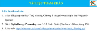 linear filtering & Non-linear filtering | PPTX