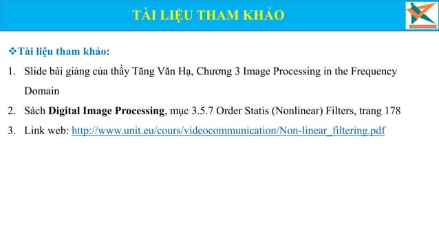 linear filtering & Non-linear filtering | PPTX