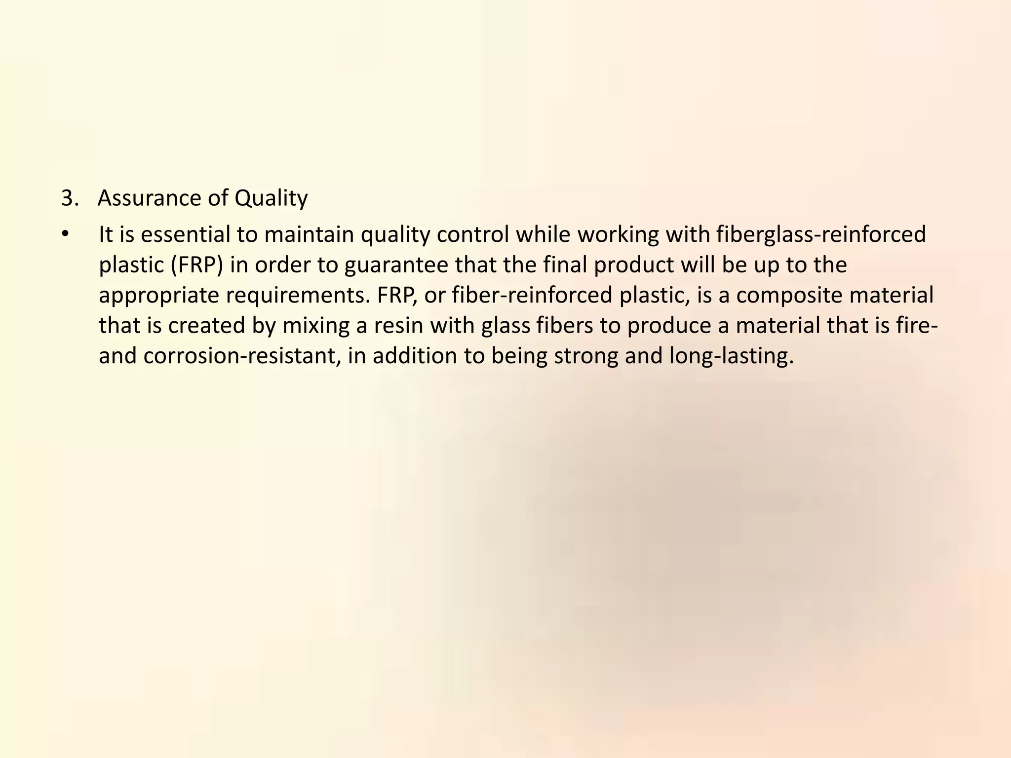 What are the methods of FRP manufacturing? | PPTX