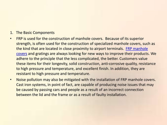 What are the methods of FRP manufacturing? | PPT