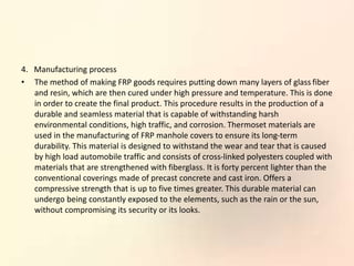 What are the methods of FRP manufacturing? | PPTX