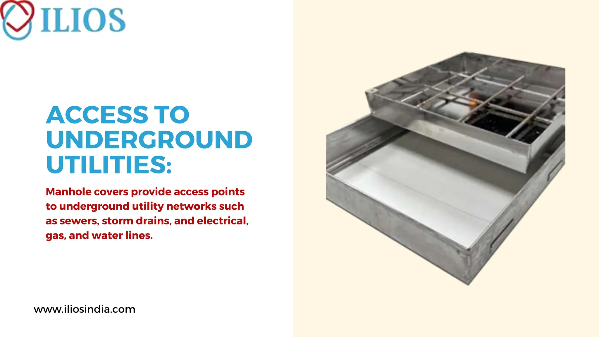 Manhole covers provide access to underground utilities for maintenance ...