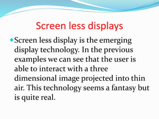 screen less display | PPTX