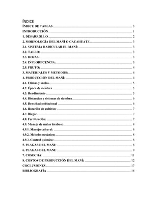 CULTIVO DE MANI | PDF