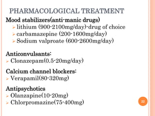 Mania. bipolar disorder. manic disorder | PPTX