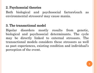 Mania. bipolar disorder. manic disorder | PPTX