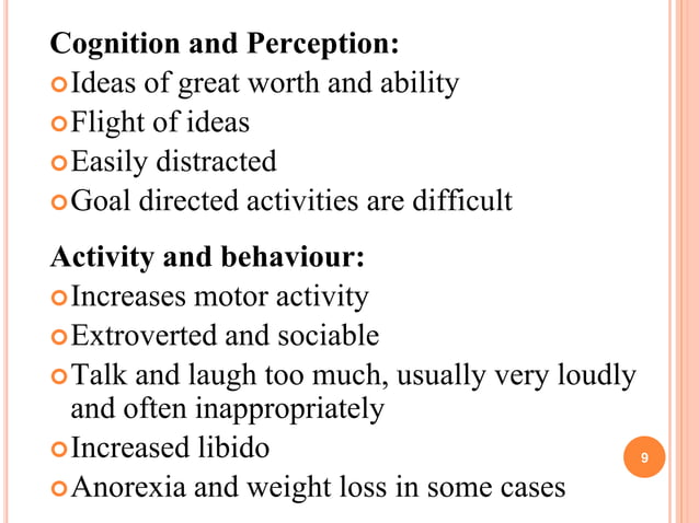 Mania. bipolar disorder. manic disorder | PPTX | Brain and Nervous ...