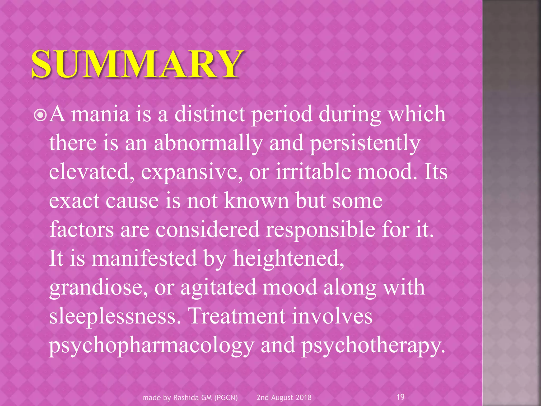Mania | PPTX