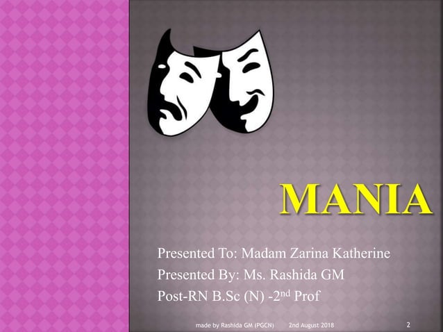 Mania | PPTX