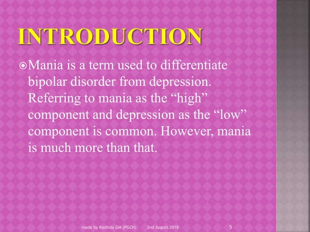 Mania | PPTX