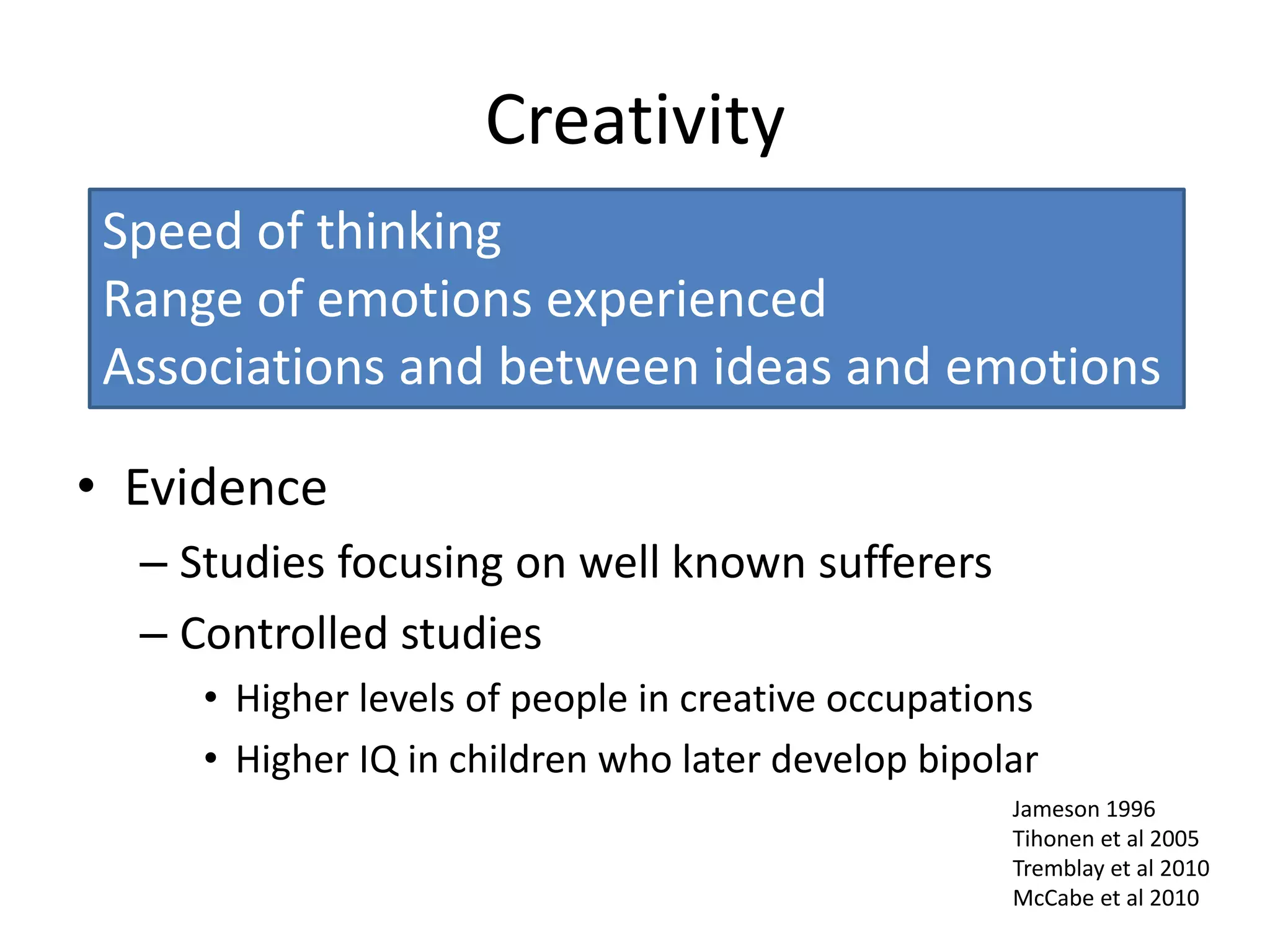 Bipolar disorder - a psychological perspective (talk 1) | PPTX