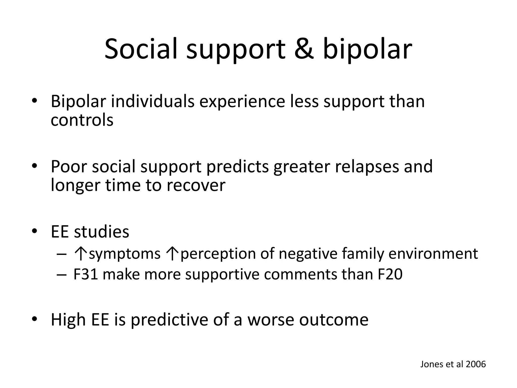 Bipolar disorder - a psychological perspective (talk 1) | PPTX
