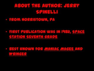 Maniac Magee Book Talk 11 | PPTX