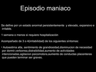 Mania e hipomania | PPT