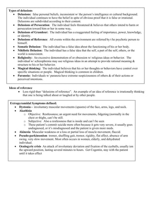 Mania notes and questions | PDF