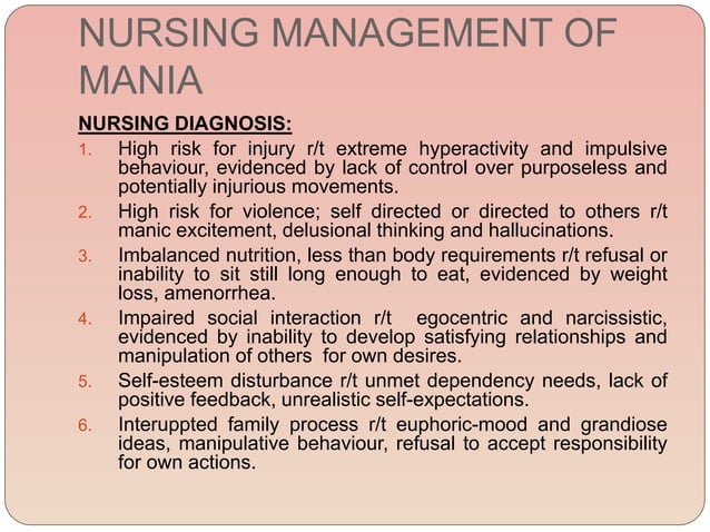 Manic episode ( f30), MANIA | PPTX