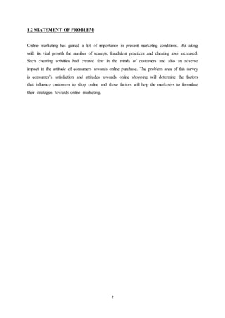 customer satisfaction in online shopping | DOCX