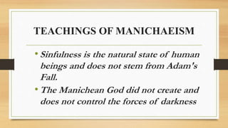 Powerpoint Presentation on Manichaeism.pptx | Christianity | Religion ...