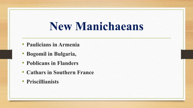 Powerpoint Presentation on Manichaeism.pptx | Christianity | Religion ...