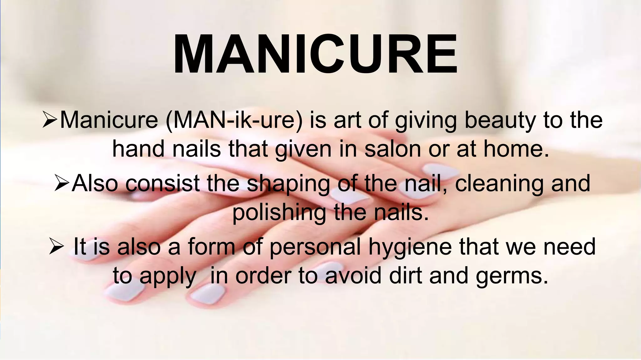 Manicure | PPTX
