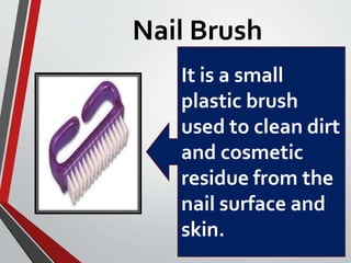 Nail Care Tools, Materials & Equipment | PPTX
